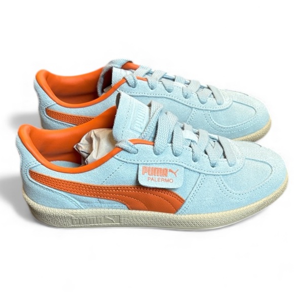 Puma | Shoes | Puma Palermo Sneakers Mens 5womens 65 Light Blue And ...